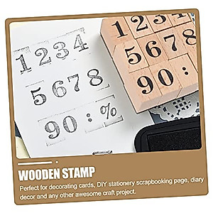 Wooden 32pcs Week Month Stamp Rubber Signet Month Rubber Planner Card Wooden Stamps Scrapbook Small Wooden Stamps Week Stamps Number Stamps Wood Crafts Account Month