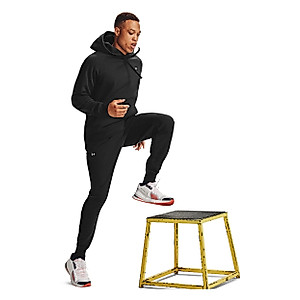 Under Armour Mens Rival Fleece Hoodie , Black (001)/Onyx White , Medium