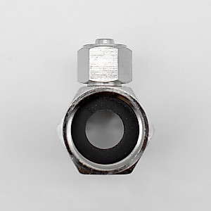 9' Polyurethane Hose with 1/2" Brass Mini Adapter. Connects the warm water from your sink to your BIDET bidet (Compatible with other Bidet brands)