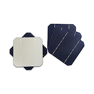 VIKOCELL 40Pcs 2.8W A Grade 125MM Monocrystalline Solar Cells 5x5 for DIY Solar Panel 100W