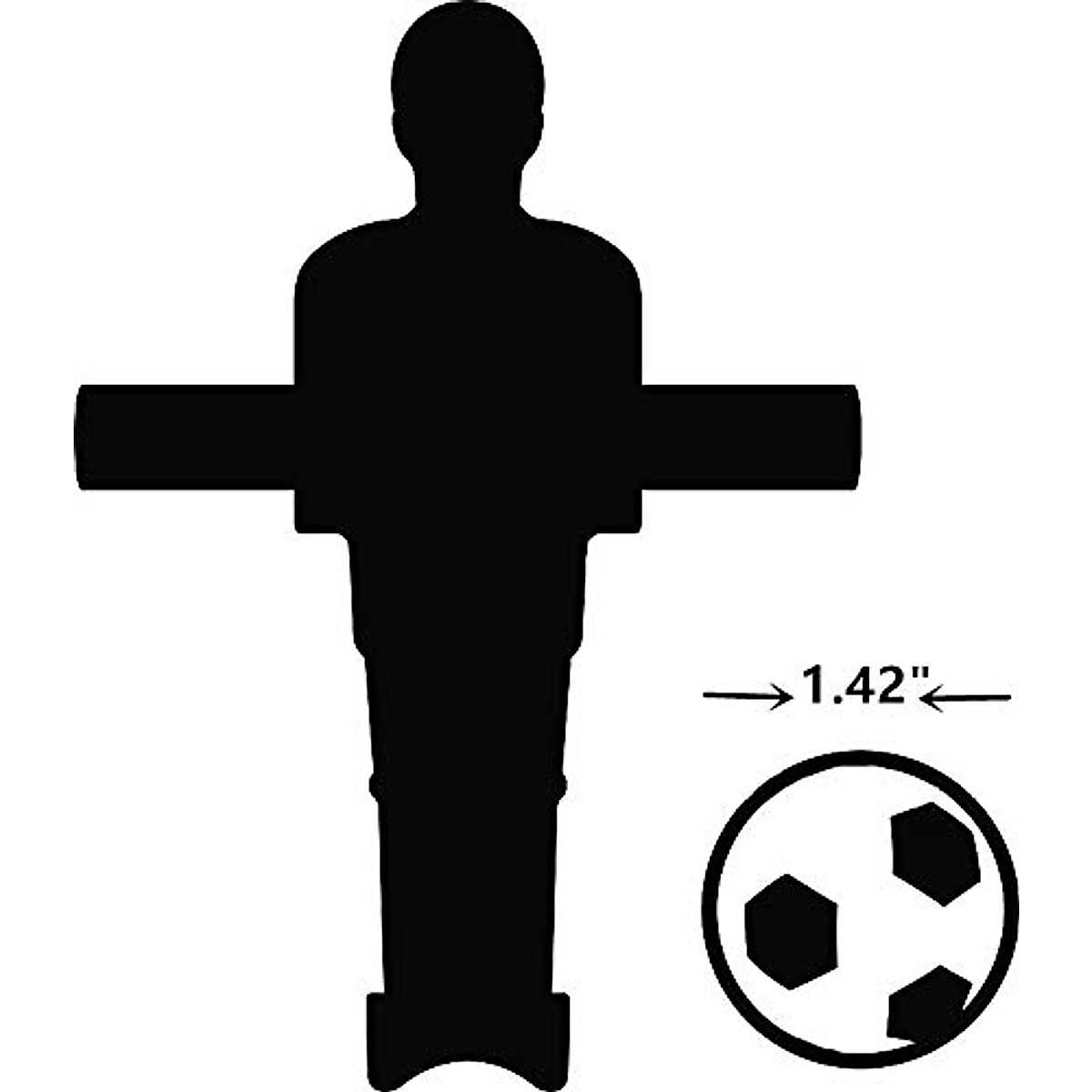 OuMuaMua 9pcs Foosball Table Balls 1.42 Inch Table Soccer Balls for Foosball Tabletop Game Foosball Accessory Replacements Multicolor World Cup Foosball