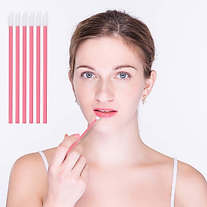 650PCS Disposable Lip Gloss Applicators Make Up Brush Lipstick Wands Makeup Applicators Brushes Applicator Tool Makeup Beauty Tool Kits Disposable Lip Brushes Tool Kits Pink