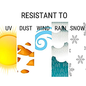 101mart 65 Inch BBQ Gas Grill Cover - Heavy Duty, Rip-Proof, Weather Resistant and Fade Protection - Features Wide Air Vents, Durable Handles & Tightening Drawstring for Secure Fit (Black)