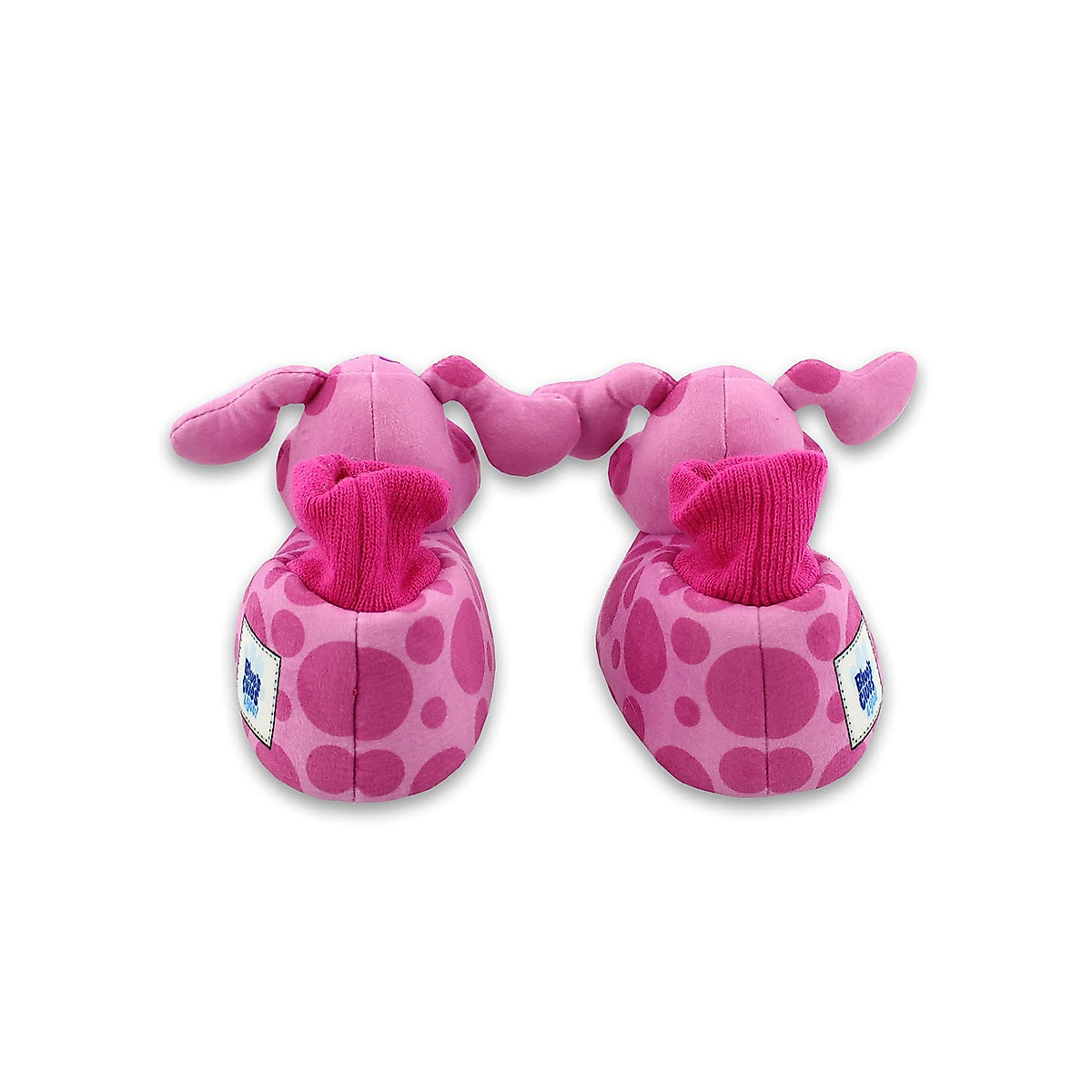 Blue's Clues & You Magenta Toddler Plush 3D Sock Top Slippers (5-6 M US Toddler, Magenta)