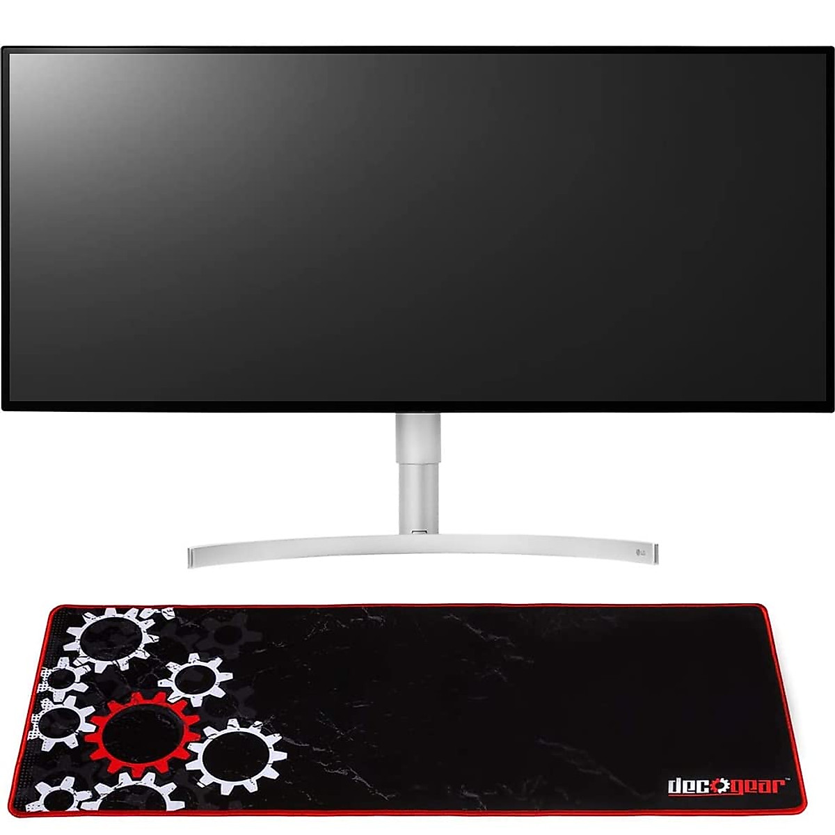 LG 34WK95U-W 34-inch Class 21:9 UltraWide 5K2K Nano IPS LED Monitor with HDR 600 Bundle with Deco Gear Large Extended Gaming Mouse Pad