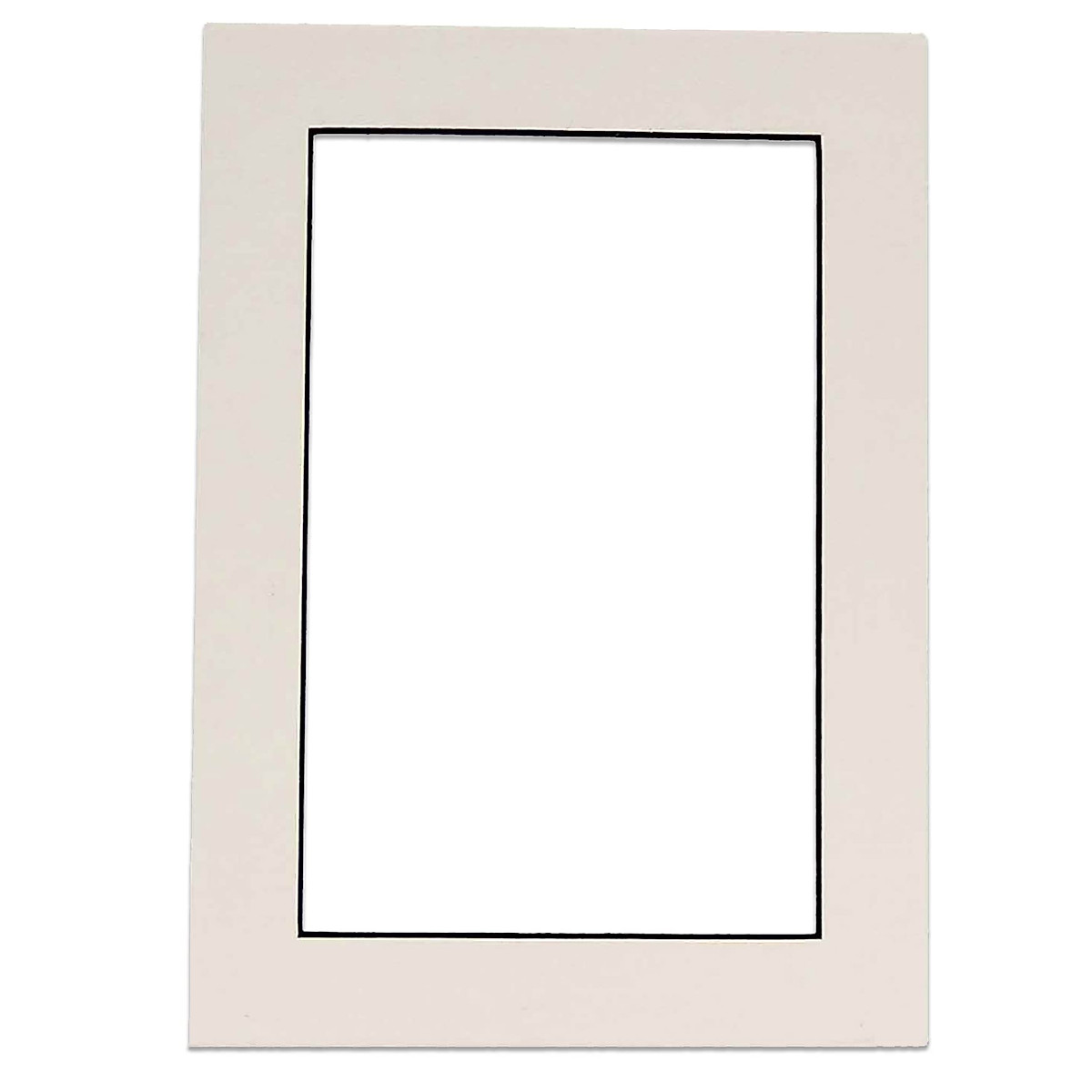 24x36 Mat Bevel Cut for 22x30 Photos - Acid Free White with Black Core Precut Matboard - for Pictures, Photos, Framing - 4-ply Thickness