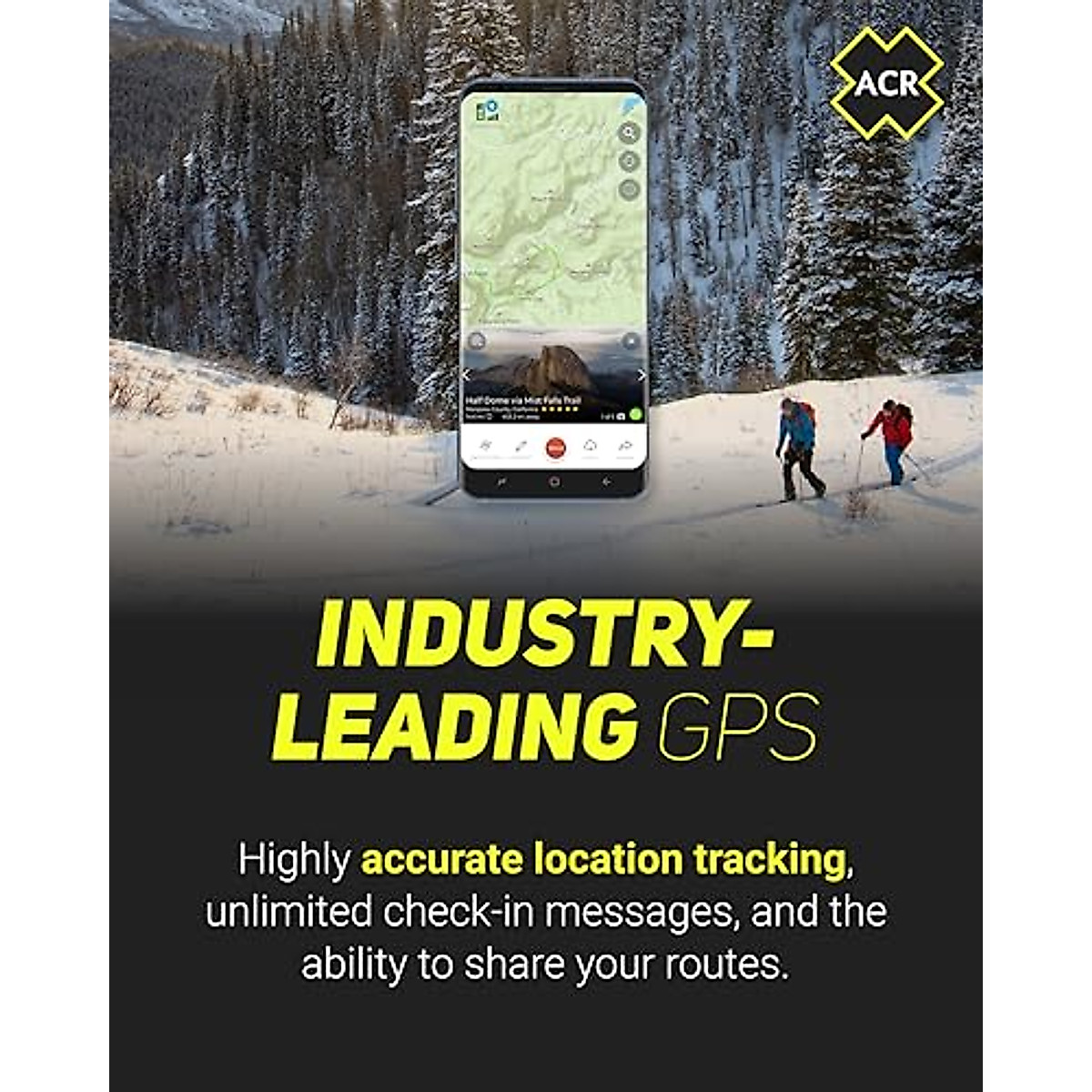 ACR Bivy Stick Satellite Communicator - Two-Way Global SMS, GPS Tracker for Hiking Safety, Off-Grid Communication, SOS Emergency Beacon, Satellite Messenger & Location Sharing - iOS/Android App