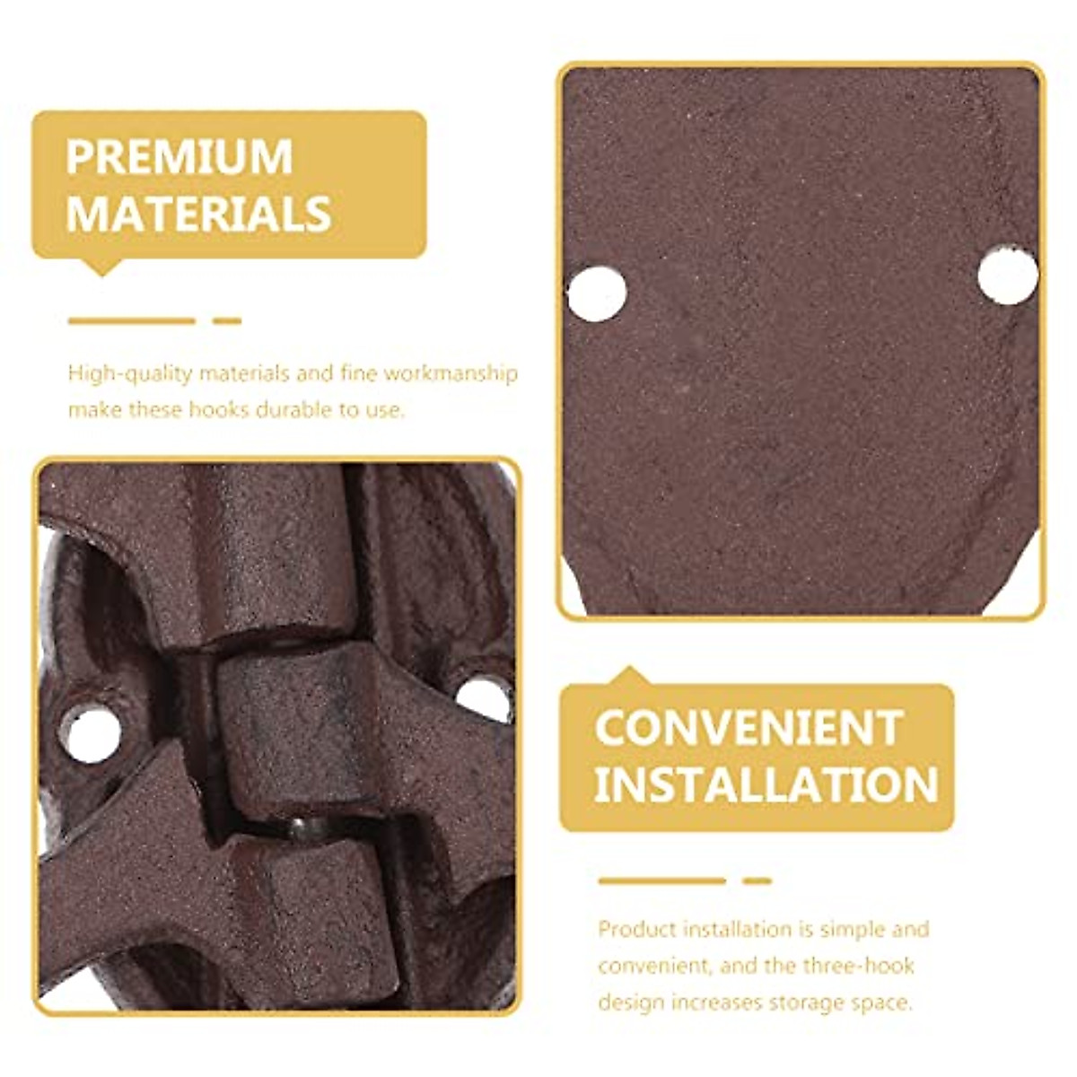 VILLCASE 2pcs Kitchen Arms Wall Art Mounted Decor Swivel Arm Towel Decorative Iron Towels Vintage Heavy Living Hook Coat Robe Bags Antique Hanger Hanging Room Coats Hats for Cast Rack Duty