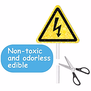 18pcs Gold Glitter Tools Dessert Cupcake Topper Power Electrician Lineman Theme Decor Supplies Boy Man Happy Birthday Party Decorations