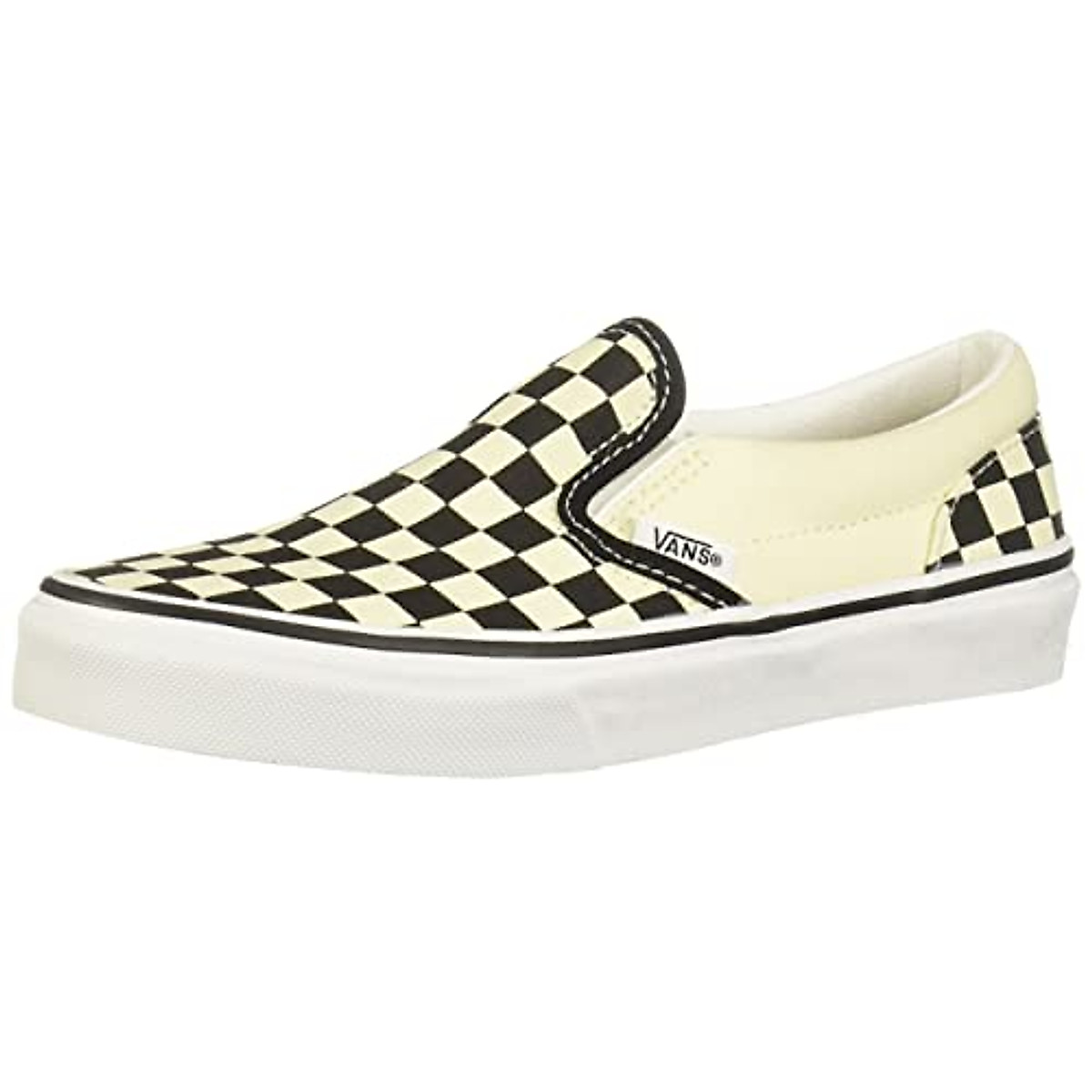 Vans Kids Classic Slip-On (Checkerboard) Black/True White VN000ZBU5GU Size 11.5