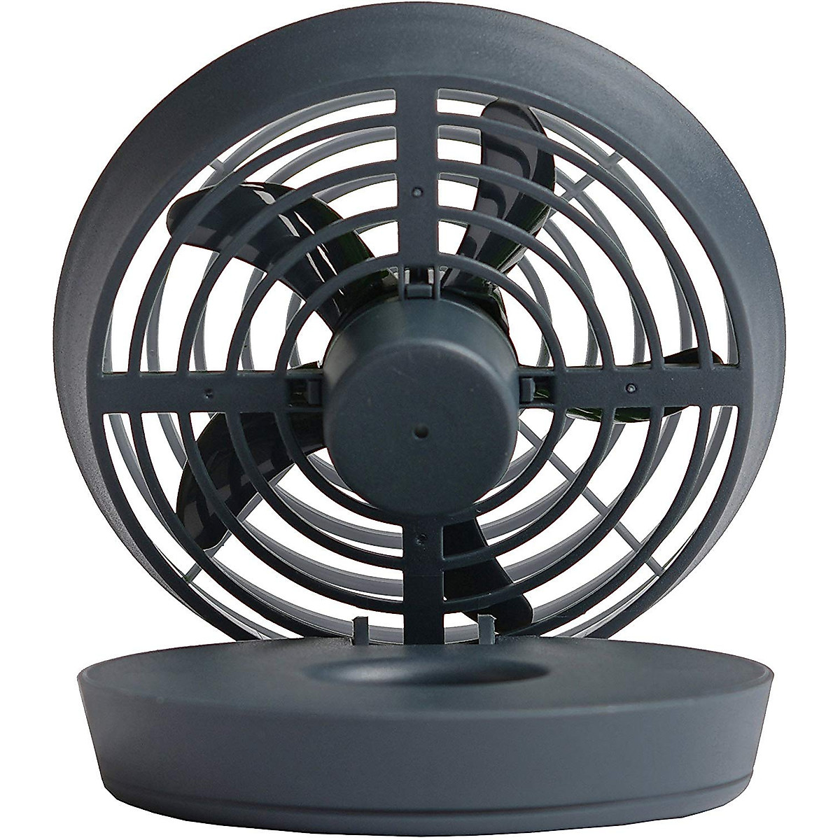 O2COOL 5 Inch Portable Fan – Battery Operated or USB Connected Cooling for Travel, Outdoor, Camping, Car and Office - Compact Folding Design and Tilting Head for Directional Air Flow, Black