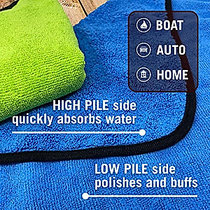12 Pack Microfiber Cloth Kit Boat and Auto Microfiber Cleaning Cloth for Cars, Boats, House Lint Free Microfiber Cleaning Cloth Microfiber Towel Bulk Set Thick Large Cloths