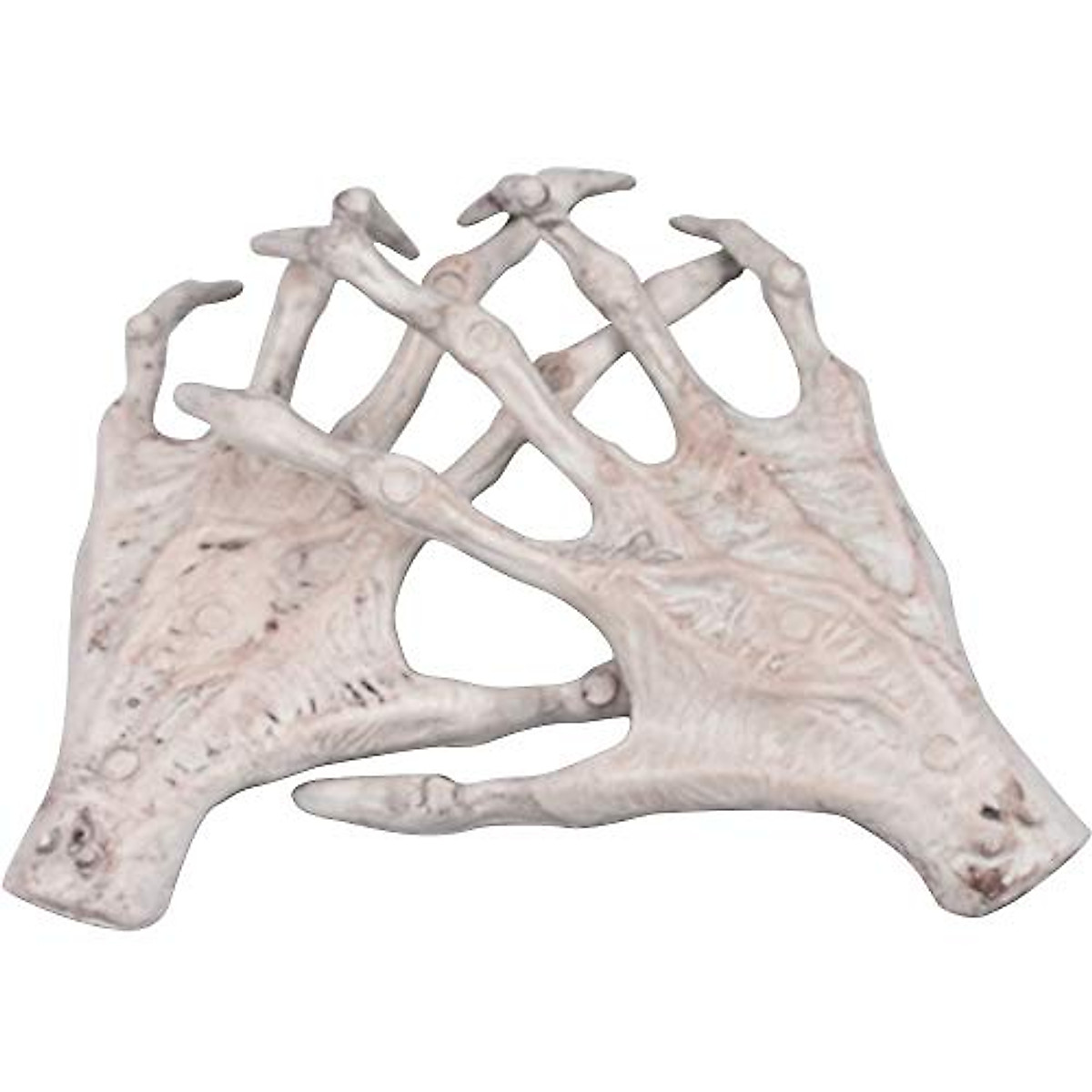 XONOR Halloween Witch Skeleton Hands - 1 Pair Realistic Plastic Scary Skeleton Hand for Halloween Decoration