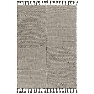 Hauteloom Abhay Wool Living Room, Bedroom Area Rug - Bohemian, Transitional - Light Gray, Taupe, Multi Brown - 8' x 10'
