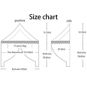 BEIOUDEXIN Bed Canopy for Girls Bed, Kids Children Mosqutio Net Bedding Decor Princess Nusery Play Reading Room Cotton Hanging Tent Indoor Decorations (Tassels)