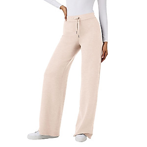 XIEERDUO Lounge Set For Women 2024 Winter Zip Up Sweatshirt And Wide Leg Sweatpant Apricot M