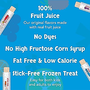 Otter Pops Freezer Bars, 100% Fruit Juice Ice Pops, Original Flavors (80ct – 2oz bars)