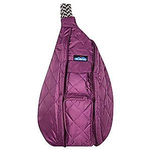 KAVU Original Rope Puff Diamond Quilted Mini Sling Pack - Sunset Purple