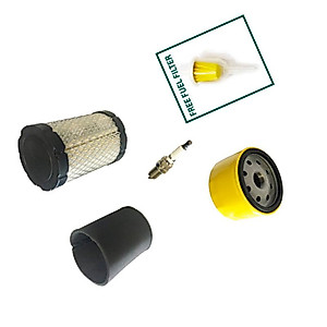 (YPS) MIU1303, GY21435 Air Fuel Filter Kit Compatible with John Deere Z225 Z235 Z255 Z335E Z335M Z345R ZTrak Mower MIU13963, 796031, 594201, 591334, RC12YC,D100, D105, D110, LG266, X330 + other models