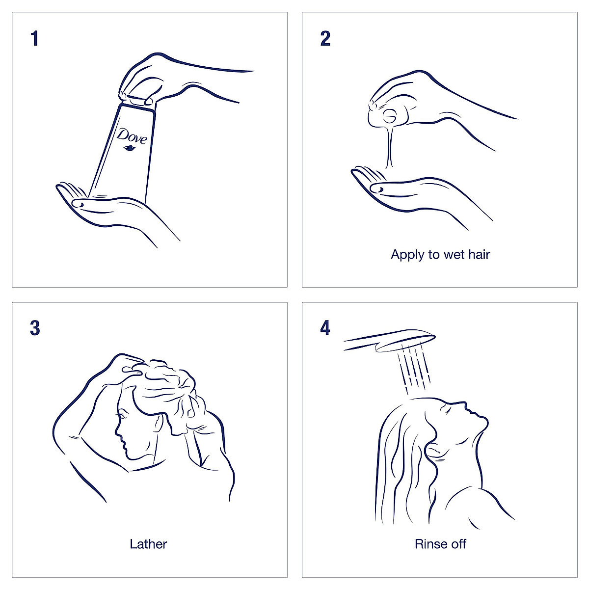 Dove Absolute Curls Shampoo, 12 Ounce