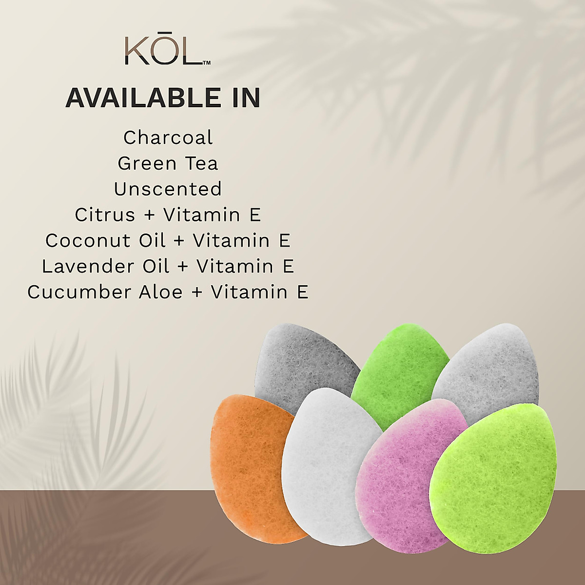 KOL Face Scrubber, Charcoal Infused Exfoliating Facial Cleansing Pads, Disposable Exfoliator Face Sponge for Daily Cleaning and Makeup Removal, 6 Count