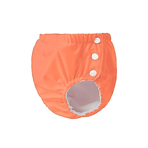 Century Star Baby Reusable Swim Diaper Pool Swimming Diapers for Toddler Boys Girls Washable Swimming Pants B Orange & Pink 12-18 Months