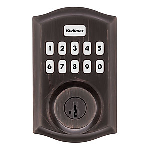 Kwikset Home Connect 620 Smart Lock Deadbolt with Z-Wave Technology, Works with Ring Alarm, Samsung Smartthings and More, Z-Wave Hub Required, Traditional Design in Venetian Bronze
