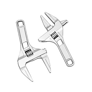 Sehfupoye Adjustable Wrench Large Opening Bathroom Spanner Wrenches Wide Jaw 6-68mm Aluminum Alloy Spanner Wrenches Shank Plumber