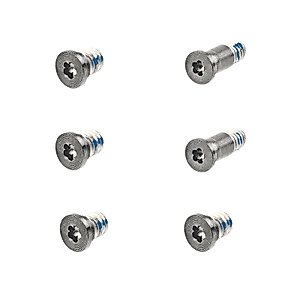 ChenGong - Silver Screws 6-Piece 1 Set Bottom Case Screws Pentalobe P5 923-01431 Replacement Compatible with 13" A1706 2016 2017 A1989 2018 2019 A2251 2020(Silver)