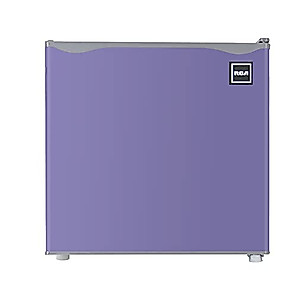 RCA RFR160-Purple Fridge, 1.6 Cubic Feet, Perfect for Skincare, Foods, Medications-Purple