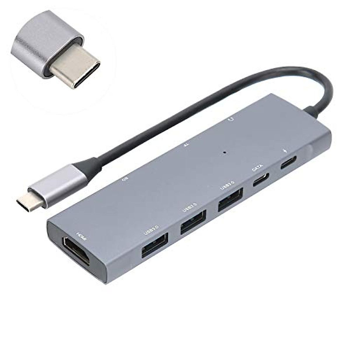 Tgoon 9 in 1 Adapter, Aluminum Alloy, ABS 4k 30hz 5-20V 3A (Maximum 60W) Hub Adapter