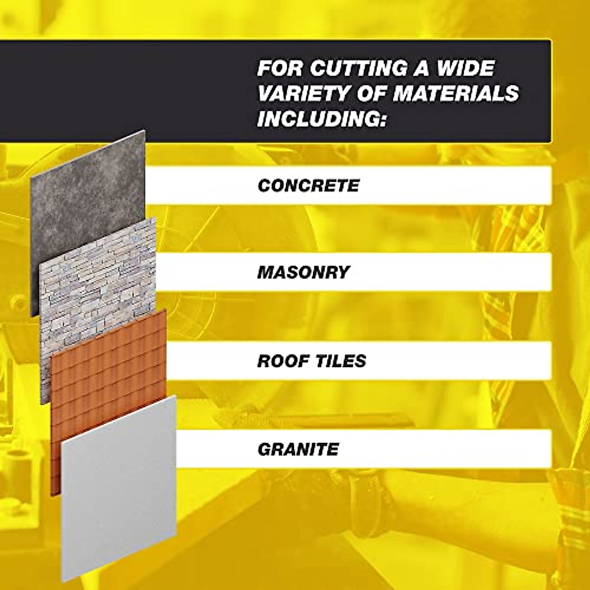 ROCKPORT Turbo 4 1/2 Diamond Blade for Angle Grinder Set - (3 Pack) Diamond Saw Blade & Grinder Blade for Dry/Wet Tile, Diamond Cutting Wheel for Stone, Granite, Concrete, 5/8" - 7/8" Arbor Tile Blade