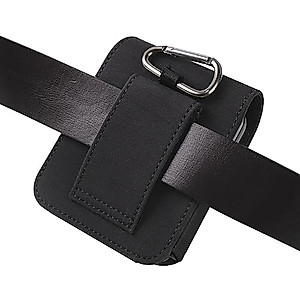 phone flip case Rugged Nylon Phone Belt Clip Holster Case Compatible with Samsung Galaxy Z Flip 5/4/3,Z Flip3 5G, Z Flip 2,or Motorola razr 40,Cell Phone Flip Case with Magnet Closure, Belt Pouch with