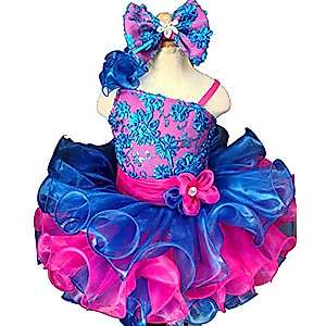 Jenniferwu G135RP Infant Toddler Baby Newborn Little Girl's Pageant Party Birthday Dress ROYALPINK Size 4T