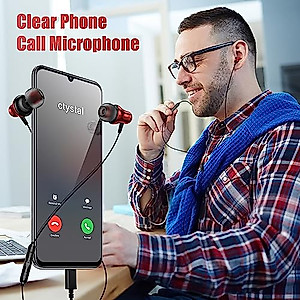 USB C Earbuds Headphones with Microphone for Samsung Galaxy S23 S22 Z Flip 5 Fold 4, Type C Headphone Wired Earphones in Ear Headset for Google Pixel 7 7A 6 6A OnePlus 11 Pro Moto Razr 40 Ultra Red