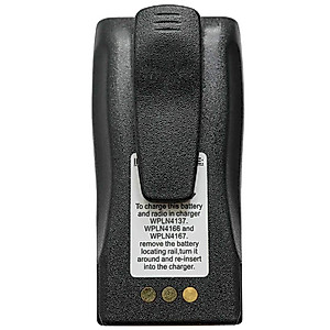 Teseko NNTN4851 NNTN4851A NNTN4496 NNTN4497AR NNTN4970A 7.2V 2200mAh Ni-MH Two-Way Radio Battery Replacement for Motorola CP040 CP140 CP150 CP160 CP180 CP200 PR400 EP450+Belt Clip