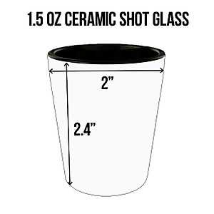 Exxtra Gifts Grandma Shark Shot Glass - Grandmother Ceramic Cup - Gift For Grandma - Birthday Gift From Grandkids - Christmas Stocking Stuffer Present