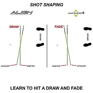 MVP Sport Golf Alignment Rods (MorodZ) Training Aid 2-Pack (Red)