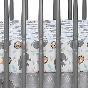 Bedtime Originals Jungle Fun Fitted Crib Sheet, 28x52 Inch (Pack of 1)