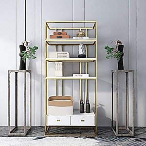 ANMINY 2PCS Woven Cotton Rope Storage Baskets with Handles Large Washable Basket Set Decorative Storage Bins Boxes Nursery Baby Kid Toy Blanket Clothes Towel Laundry Organizer Containers - White/Brown