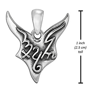 Dryad Design Greek God Pan Pendant - Sterling Silver Pagan Theban Satyr Jewelry