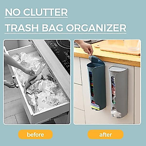 2023 Newest Wall Mounted Socks Panties Storage Box, Wall Mounted Underwear Storage Box, Punch Free Multifunctional Storage Box for Storing Panty, Lingerie, Ties (Grey)