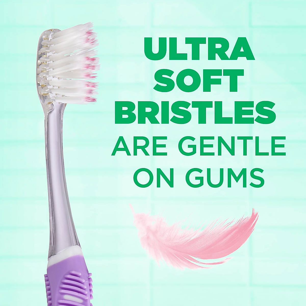 GUM Technique Deep Clean Sensitive Toothbrush, Compact Head & Ultra Soft Tapered Bristles for Adults with Sensitive, 1ct (12pk)