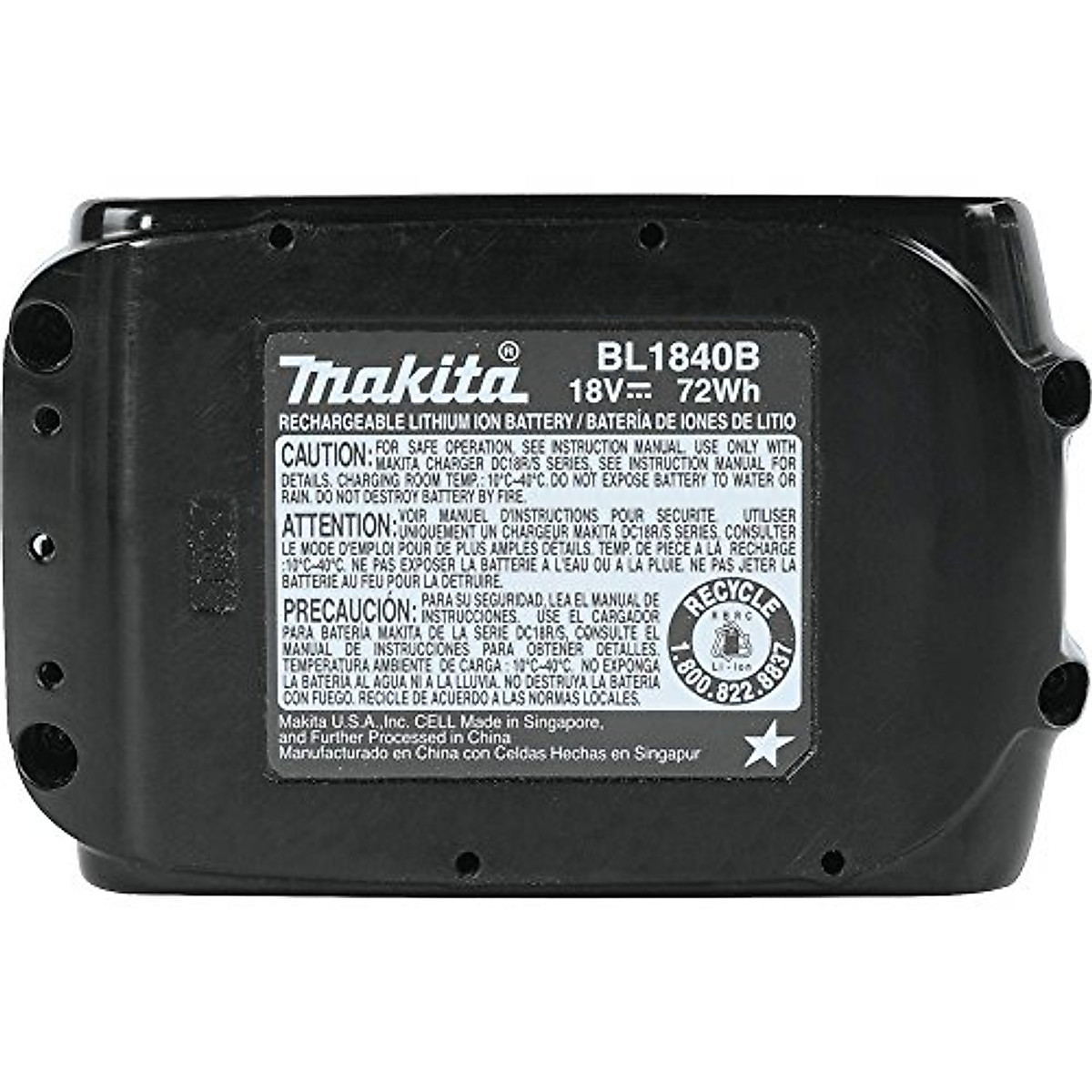 Makita BL1840B 18V LXT Lithium-Ion 4.0Ah Battery , Black