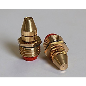 BIGBUY 1/2 Inch Garden Misting Nozzle Multiple Spray Patterns Brass Adjustable (2)