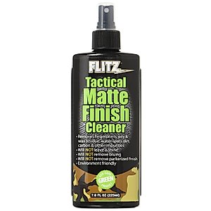 Flitz Tactical Matte Finish Cleaner, 7.6 oz, Black