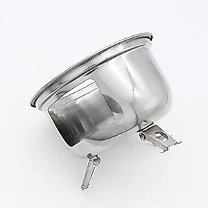 INOOMP 1set Folding Barbecue Backing Tabletop Outdoor Camping Stainless Grill Small Garden Wood Portable Travel Picnic Charcoal Bbq Steel Round Burning for Stove of