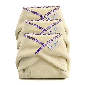 BabyKicks 3 Pack Prefold Diaper, Small