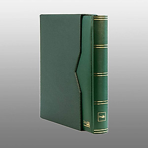 Prophila stockbook 60 Black Sides Padded with slipcase Green