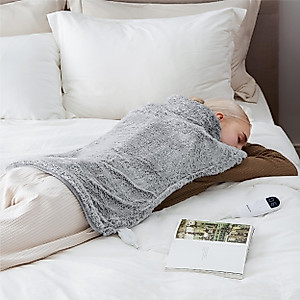 Bedsure Heating Pad for Back Pain Relief - Mother's Day & Birthday Gifts for Women Men Moms, FSA HSA Eligible, Electric Heated Pad for Neck and Shoulders, ETL Certified, Extra Large 24"x33", Grey